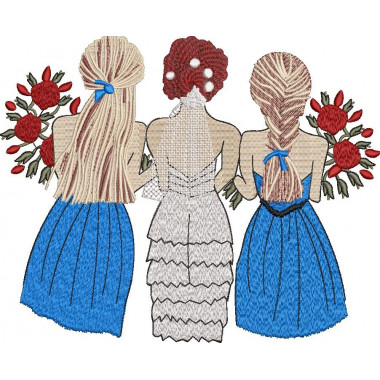 May Woman - Machine Embroidery Design