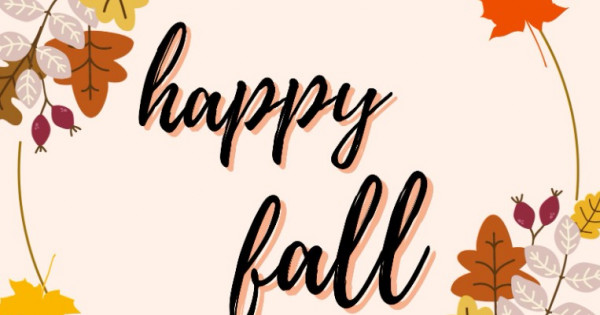 Happy Fall Design Printable Poster