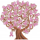 Breast Cancer Ribbon Tree