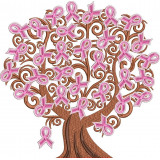 Breast Cancer Ribbon Tree