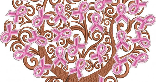 Breast Cancer Ribbon Tree