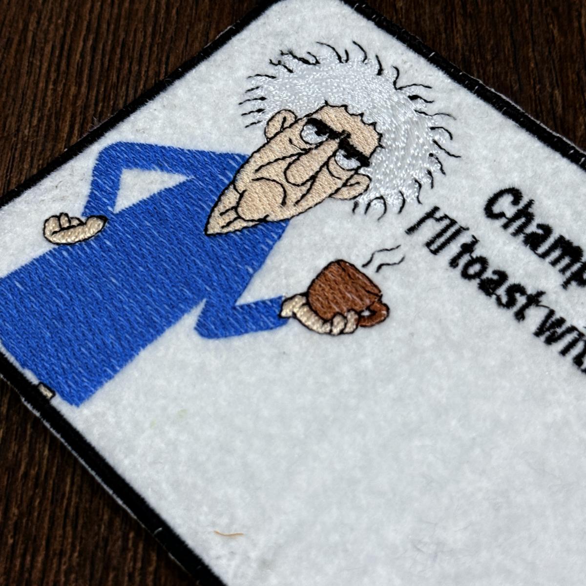 Funny Chamomile Tea Mug Rug Embroidery Design - Instant Download